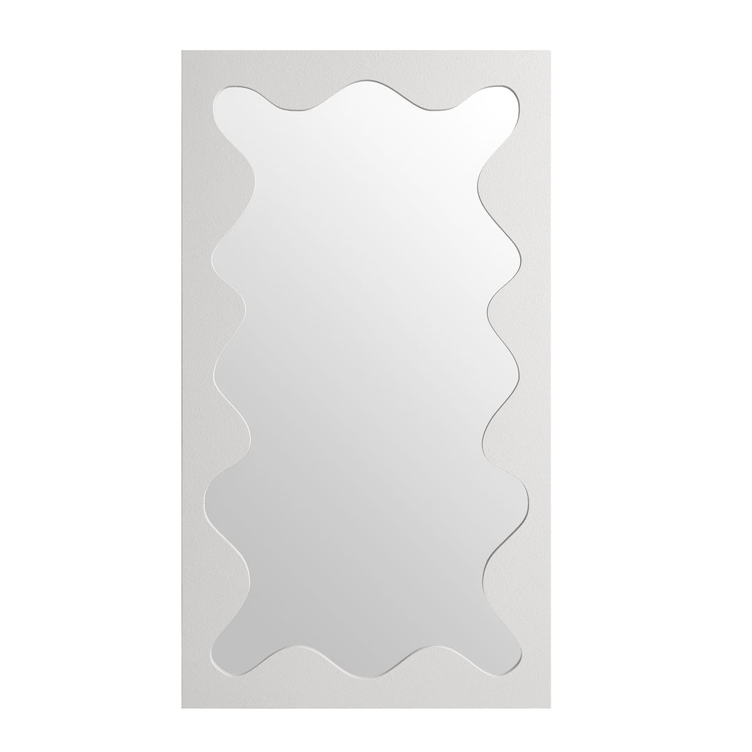 Destin Wave Mirror 180 x 100 cm, White Matte | daals