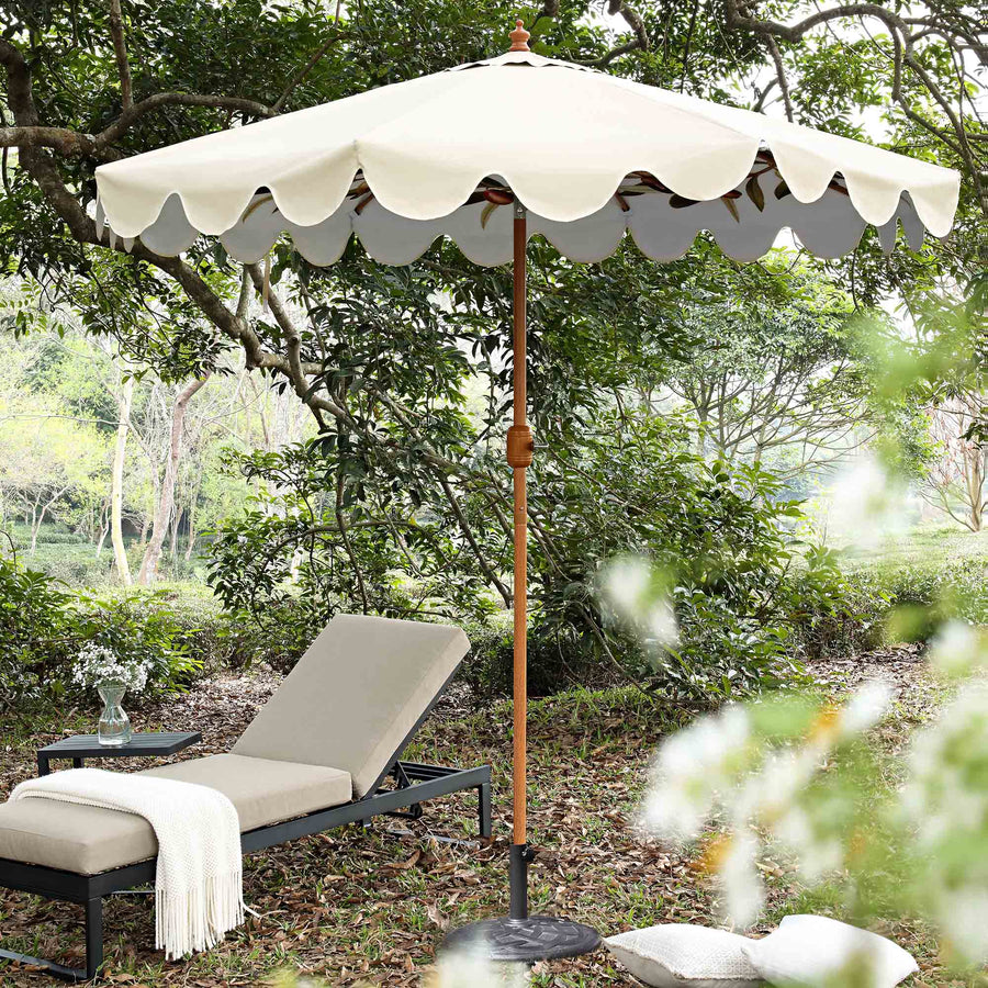 Lemon Branch 2.6M Octagonal Parasol with Aluminium Tilt | daals