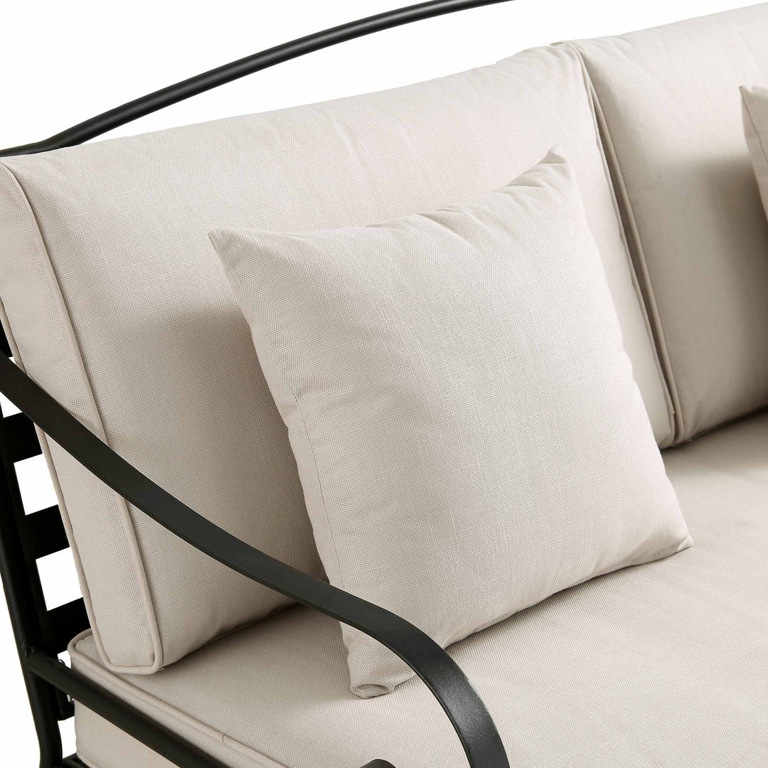 Haymes Indoor and Outdoor Metal Sofa Set with Coffee Table | daals