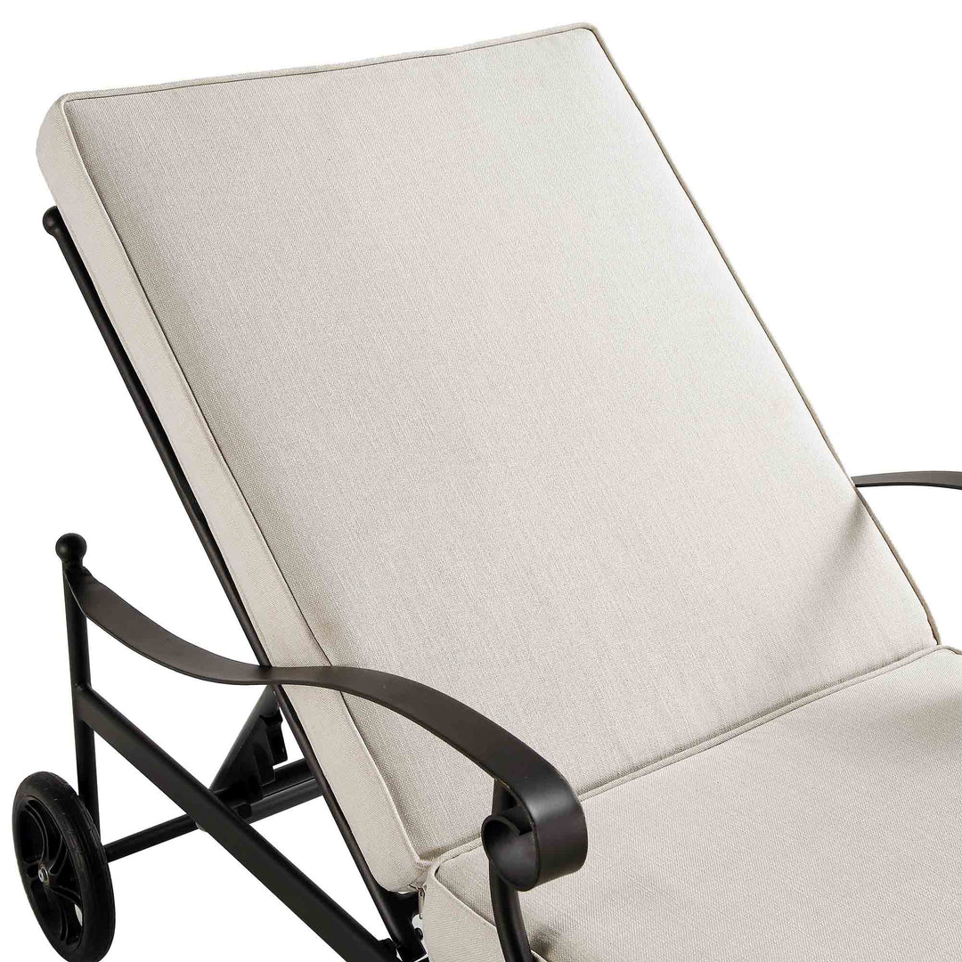 Haymes Metal Sun Lounger with Wheels | daals