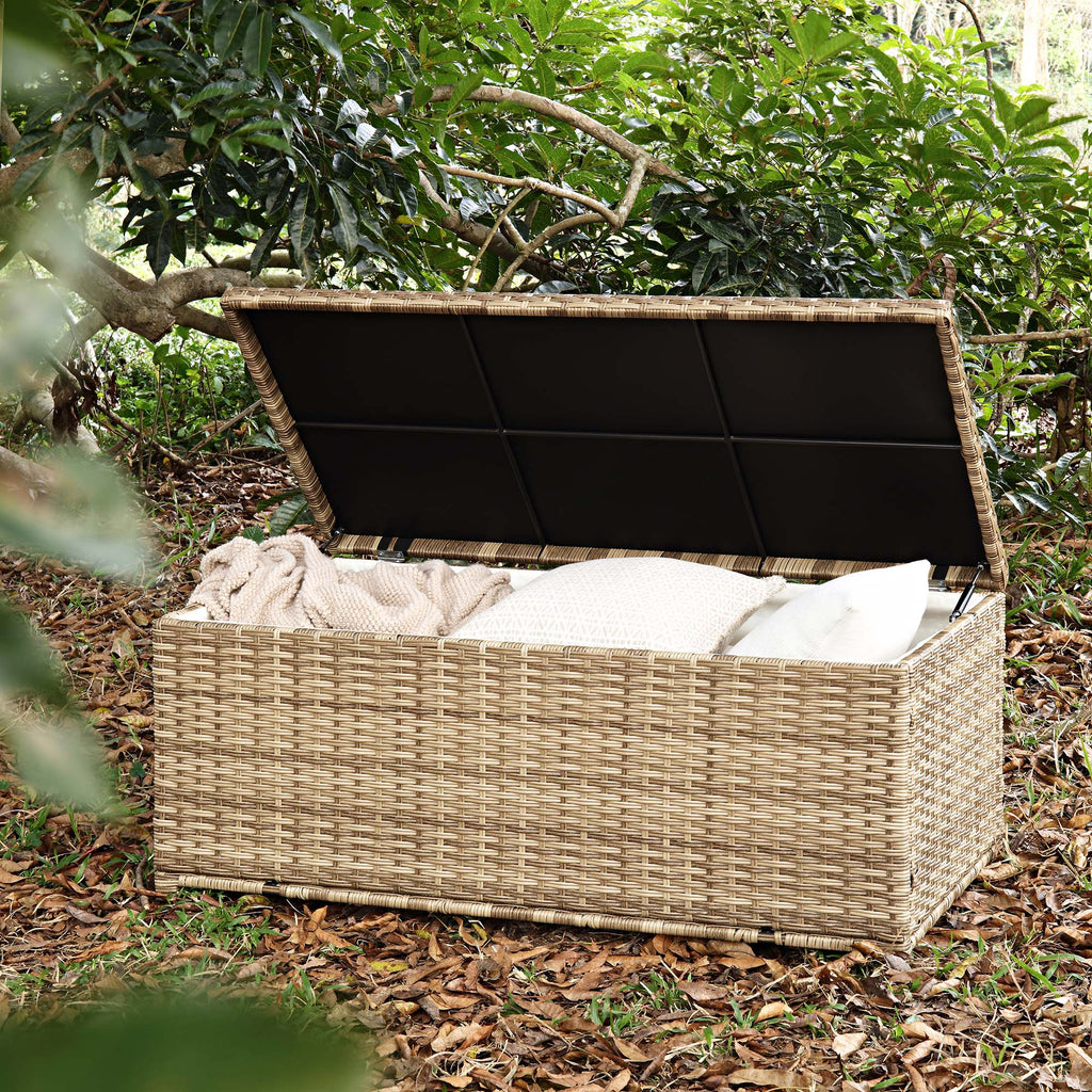 Granchester 120cm Rattan Storage Box, Natural | daals