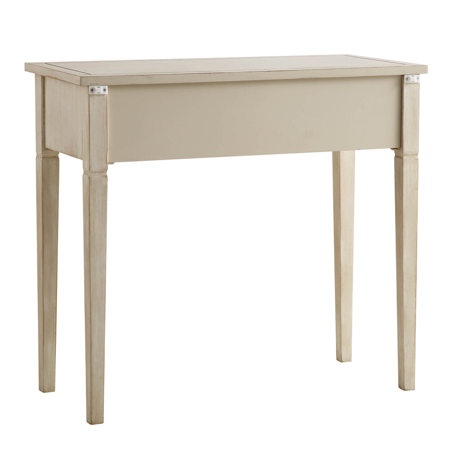 Chantilly Whitewashed Carved Console/ Dressing Table | daals