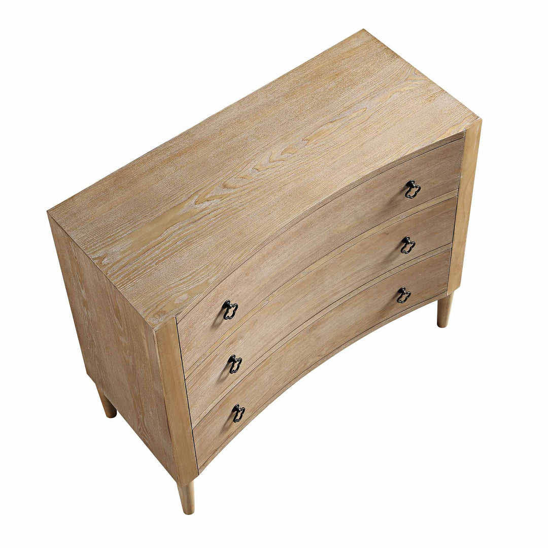 Thalia Concave Chest of Drawers, Natural | daals