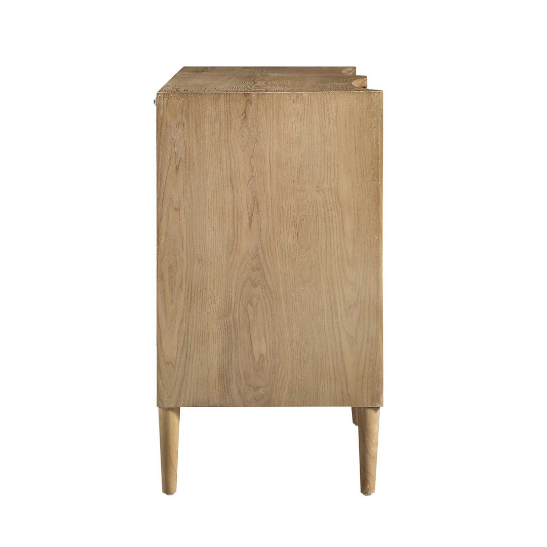 Thalia Concave Double Chest of Drawers, Natural | daals