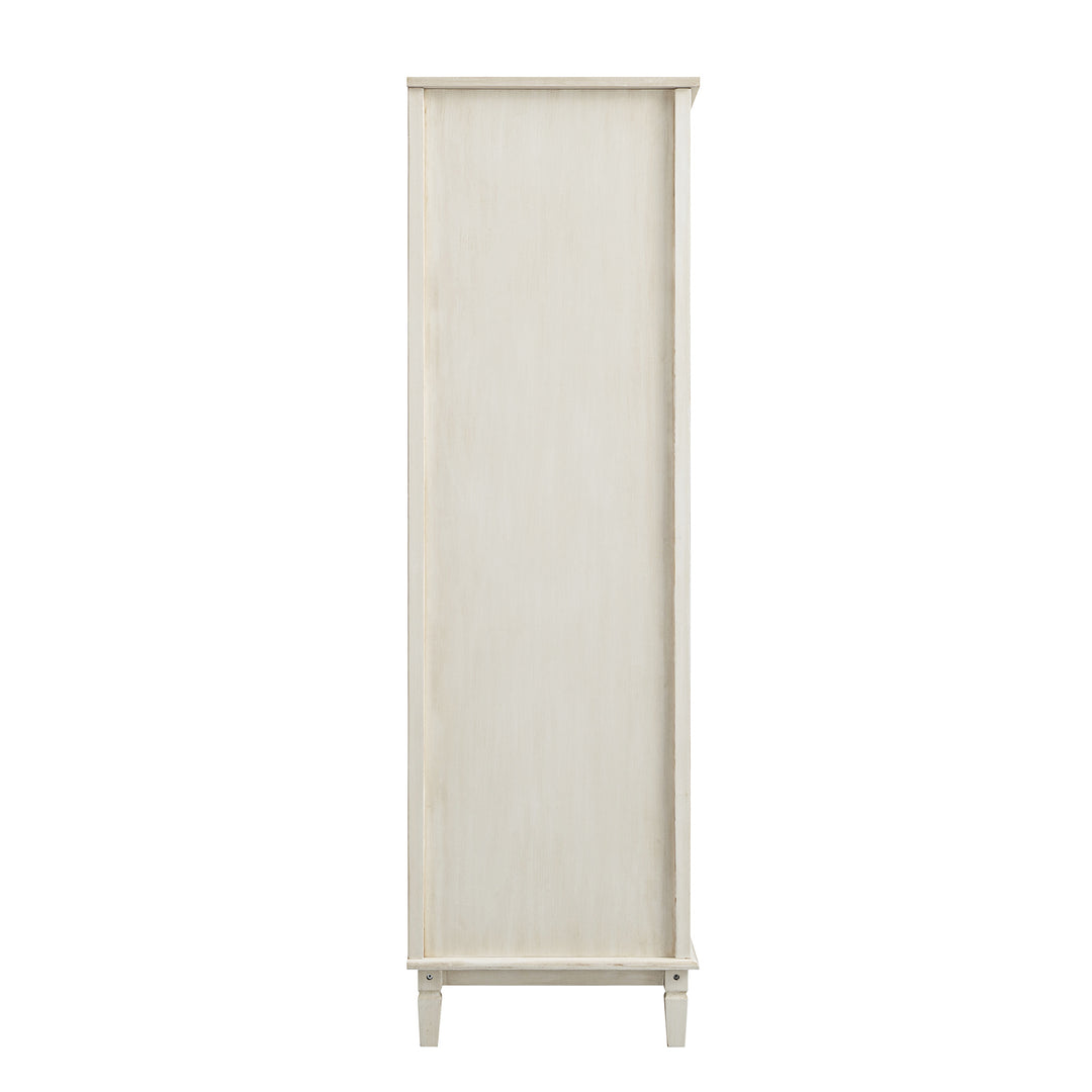 Chantilly Whitewashed Carved Double Wardrobe | daals