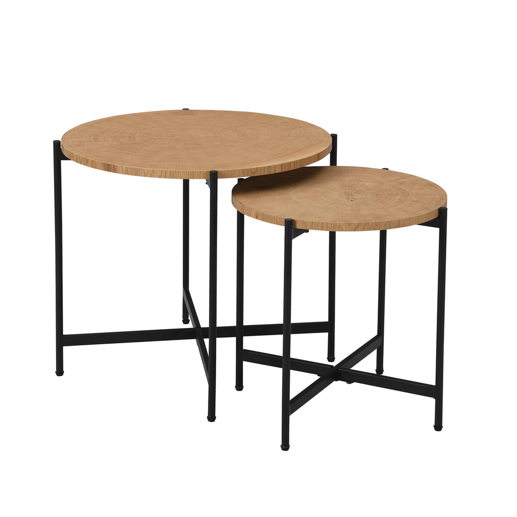 Lewes Oak Set of 2 Side Tables | daals
