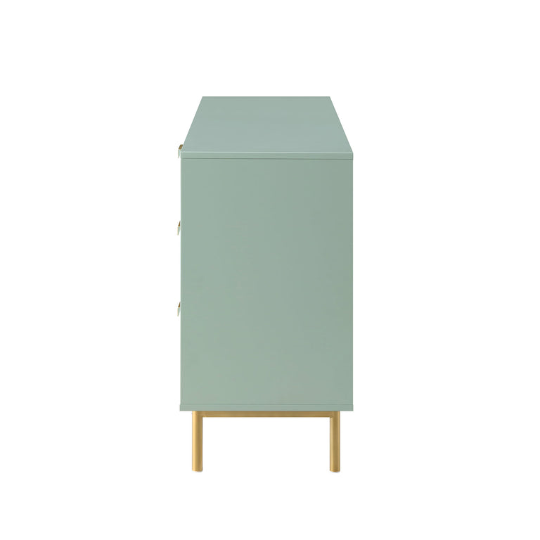 Richmond Ridged Large Sideboard, Matte Sage Green | daals