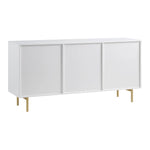 Richmond Ridged Large Sideboard, Matte White | daals
