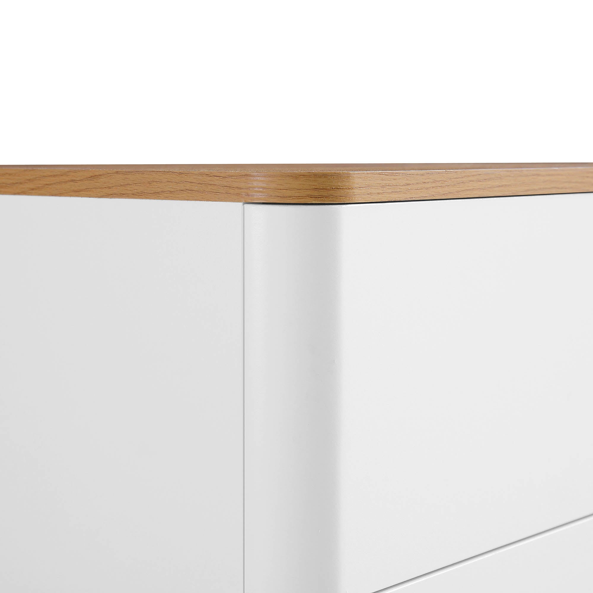 Agnes Curved Edge 2 Drawer Bedside Table | daals