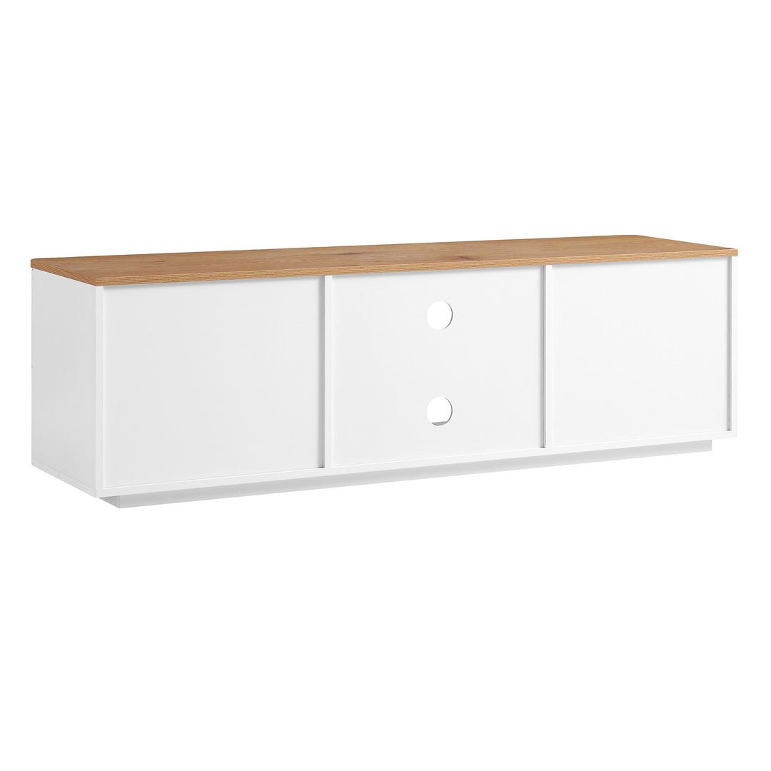 Agnes Curved Edge 150cm Wide TV Unit, White | daals