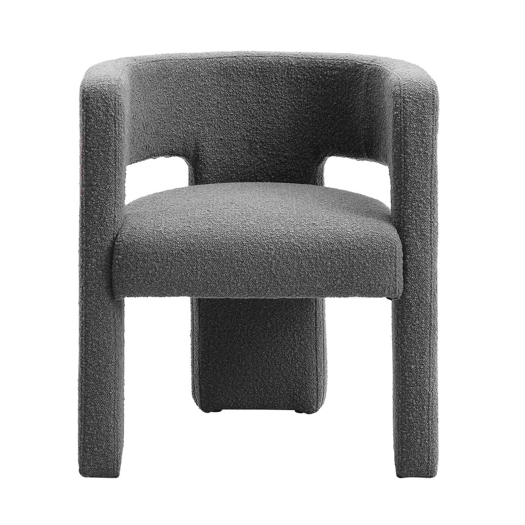 Greenwich Charcoal Boucle Dining Chair | daals