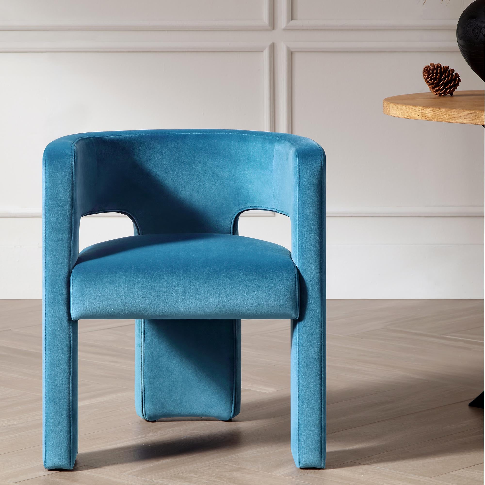Greenwich Air Force Blue Velvet Dining Chair | daals