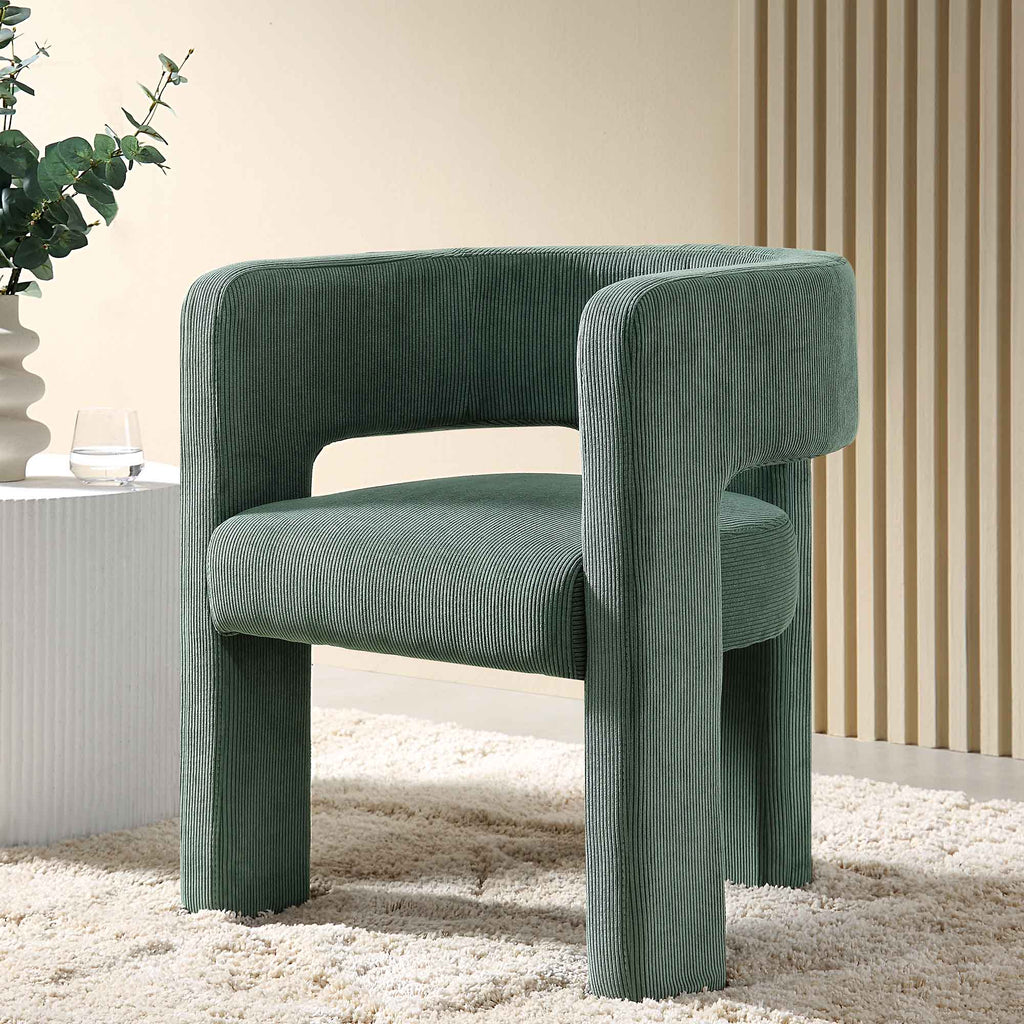 Greenwich Sage Green Corduroy Dining Chair | daals