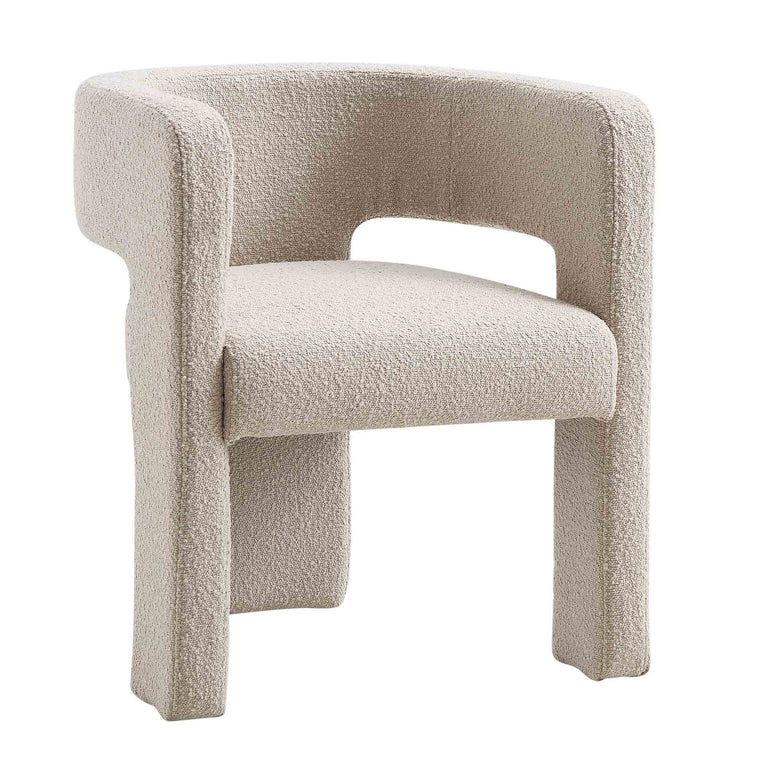 Greenwich Light Taupe Boucle Dining Chair | daals