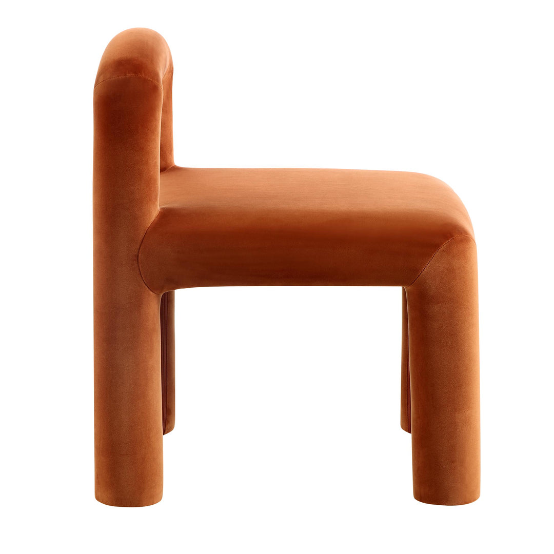 Libby Rust Velvet Dining Chair | daals