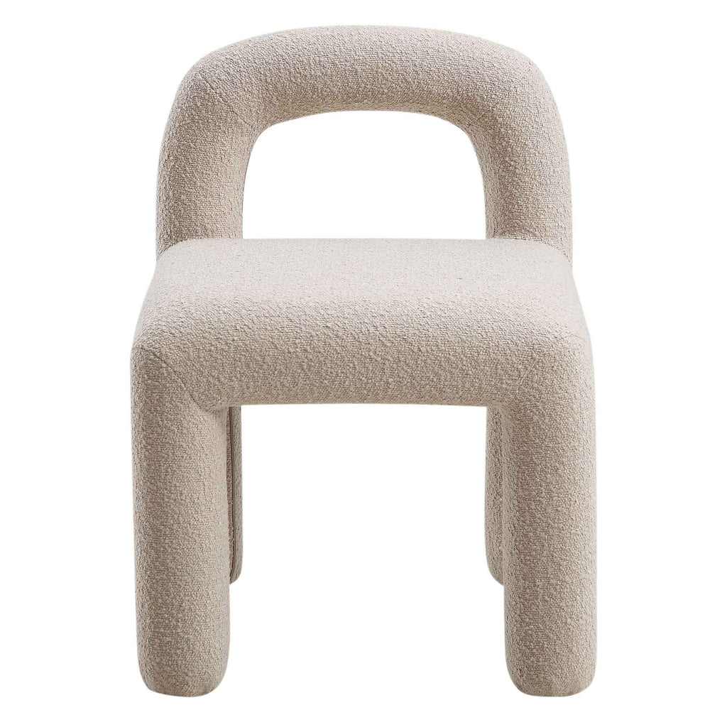 Libby Light Taupe Boucle Dining Chair | daals