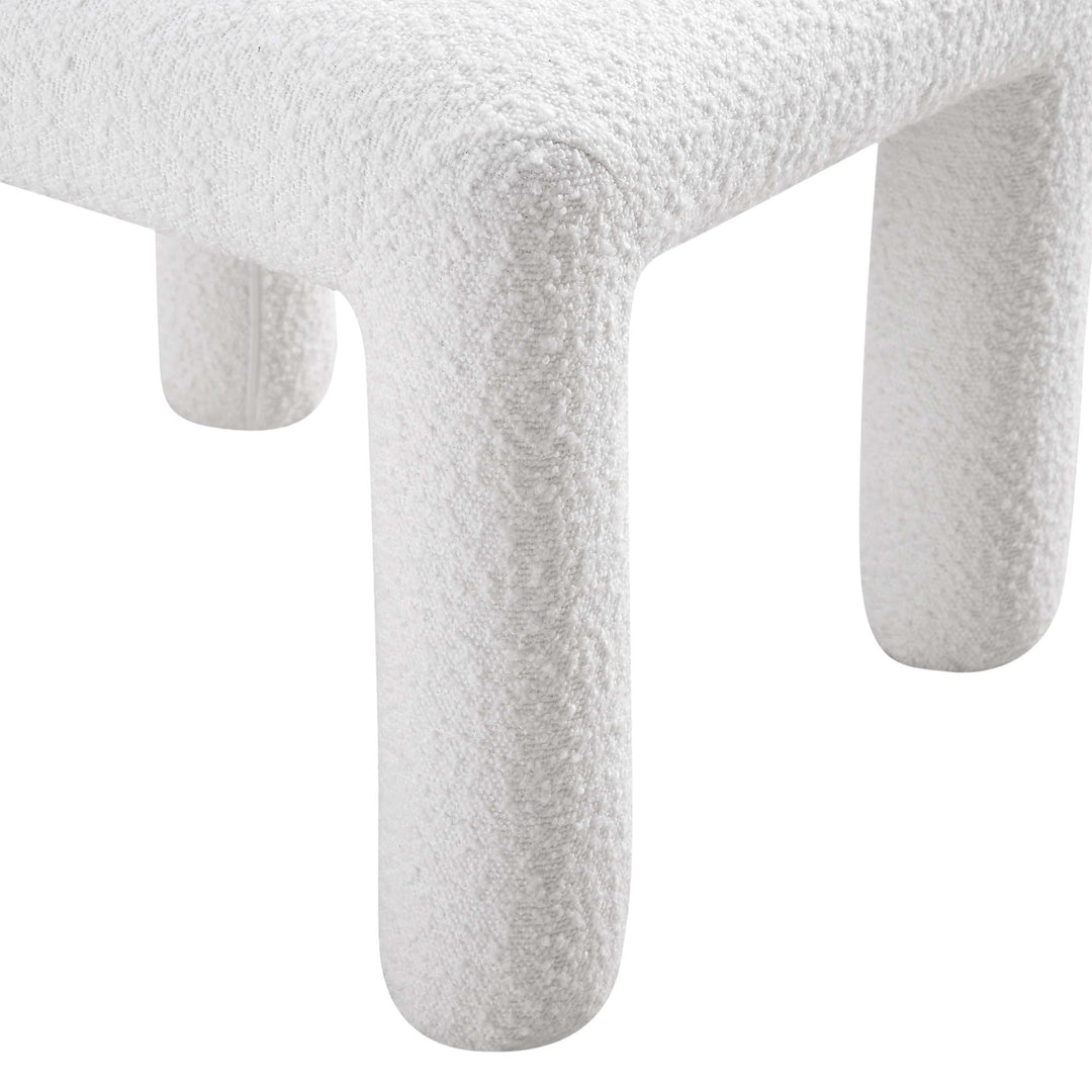Libby White Boucle Dining Chair | daals