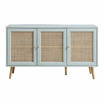 Frances Woven Rattan 3-Door Sideboard, Mint | daals