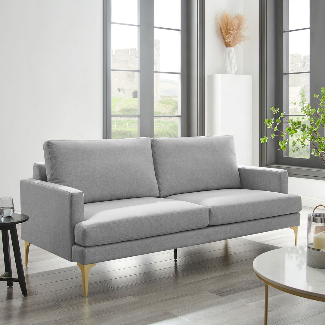 Haven Grey Fabric 3-Seater Sofa | daals
