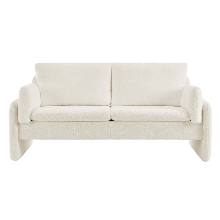 Clapham 2-Seater Ecru Boucle Sofa | daals