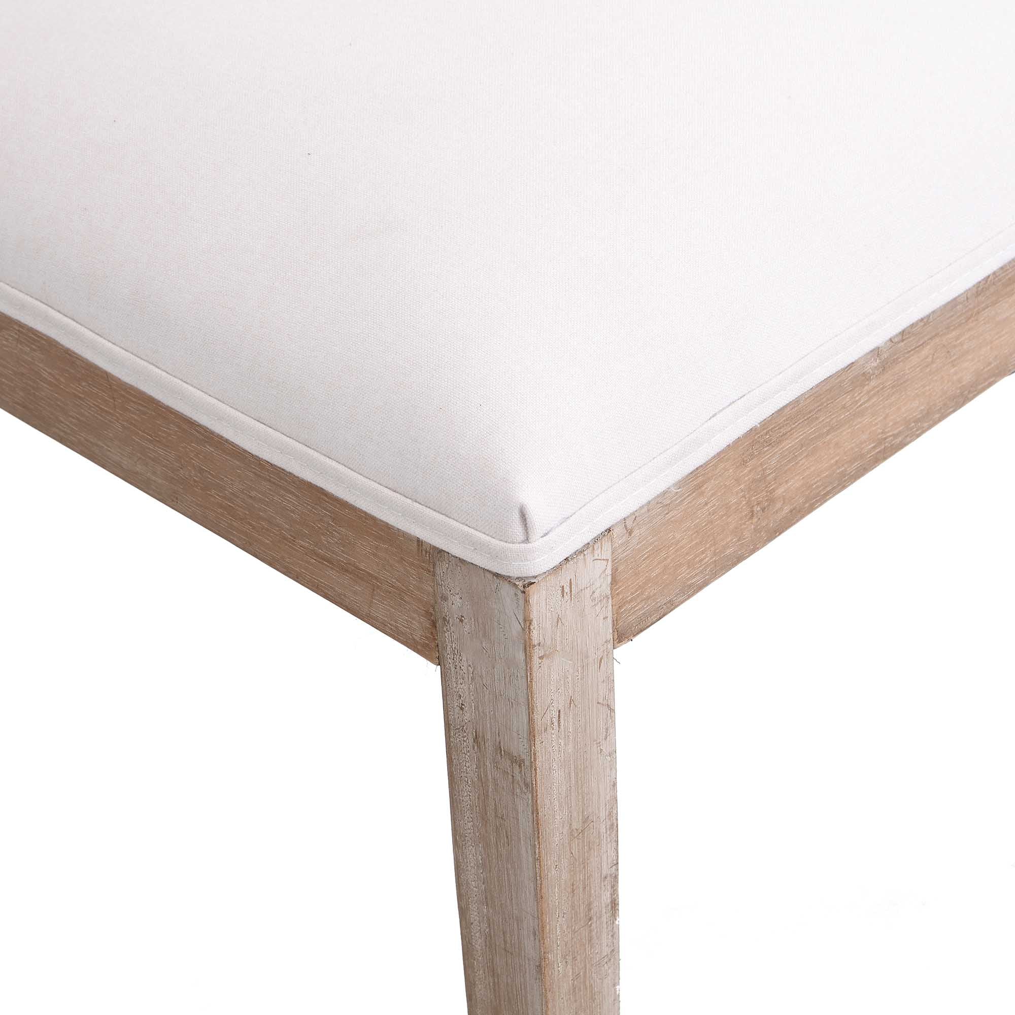 Hemingford Set of 2 Beige Fabric Bobbin Spindle Dining Chair | daals