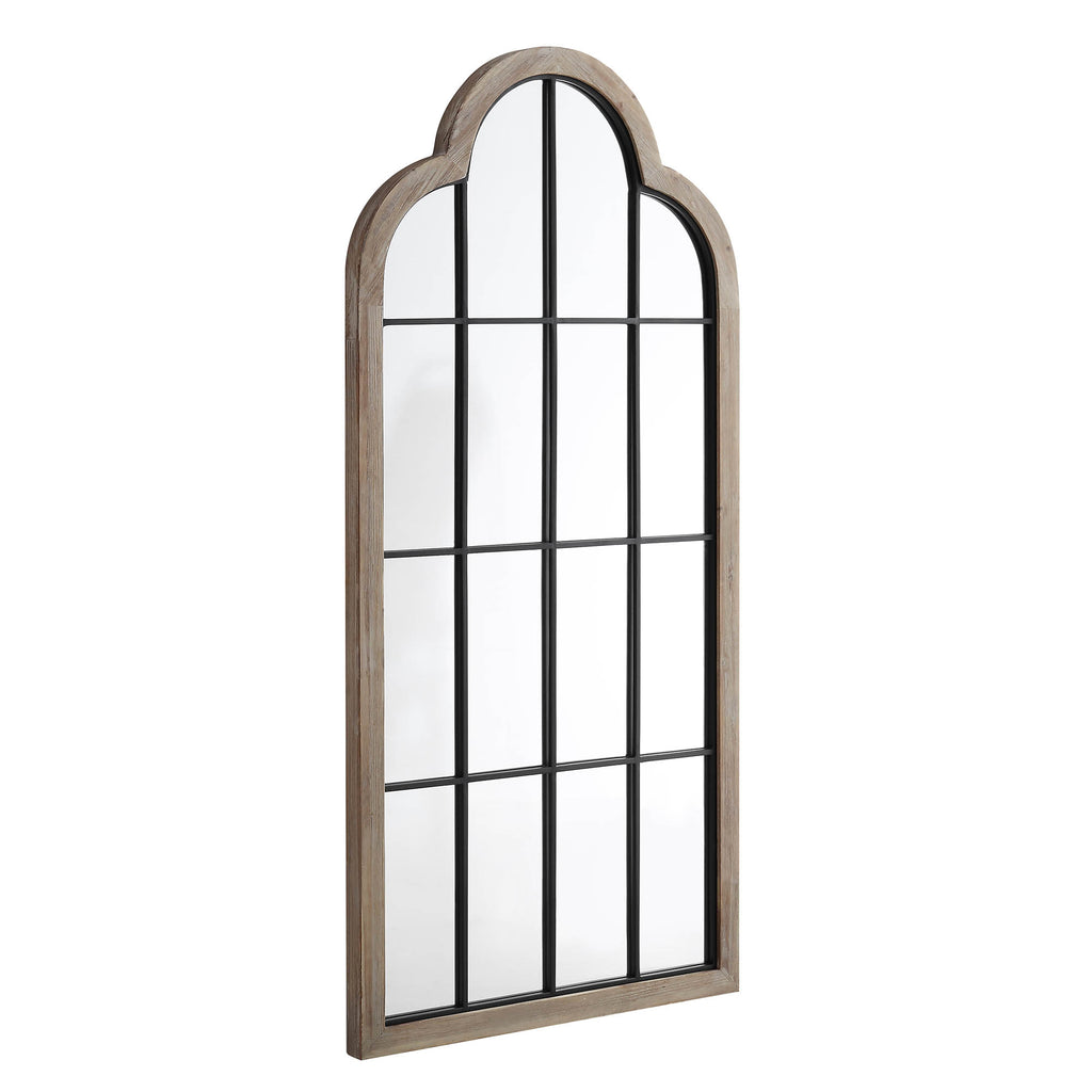 Southam Arched Full Length Wooden Frame Window Mirror 160 x 76 cm | daals
