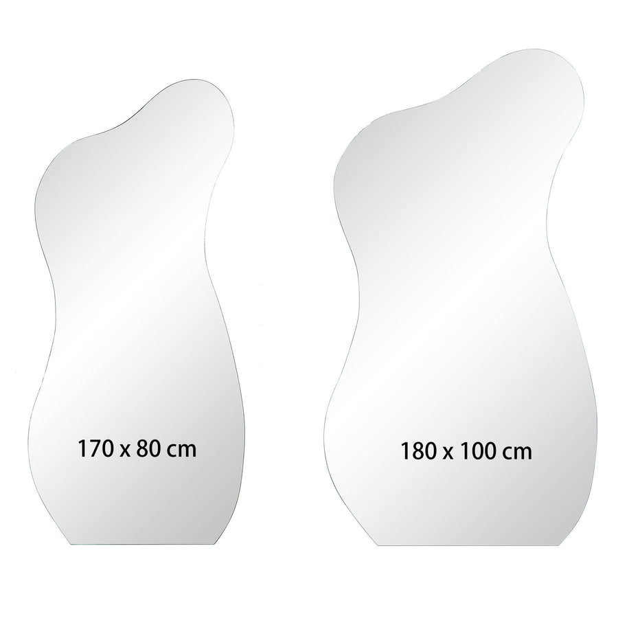 Bala Irregular Shaped Frameless Extra Large Full Length Pond Mirror 18 ...