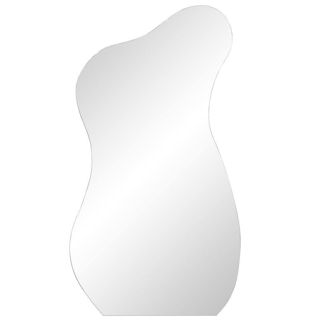 Bala Irregular Shaped Frameless Extra Large Full Length Pond Mirror 18 ...