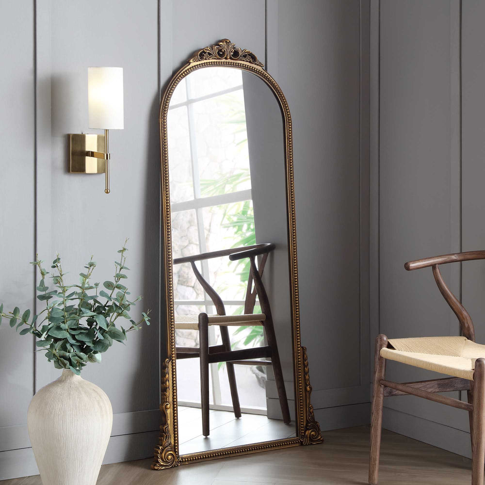 Mirabel Full Length Mirror 150 x 70 cm, Antique Gold Effect | daals
