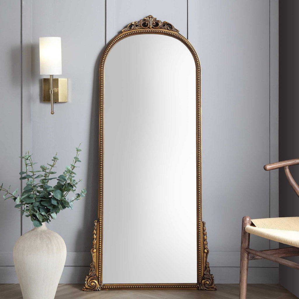 Mirabel Full Length Mirror 150 x 70 cm, Antique Gold Effect | daals