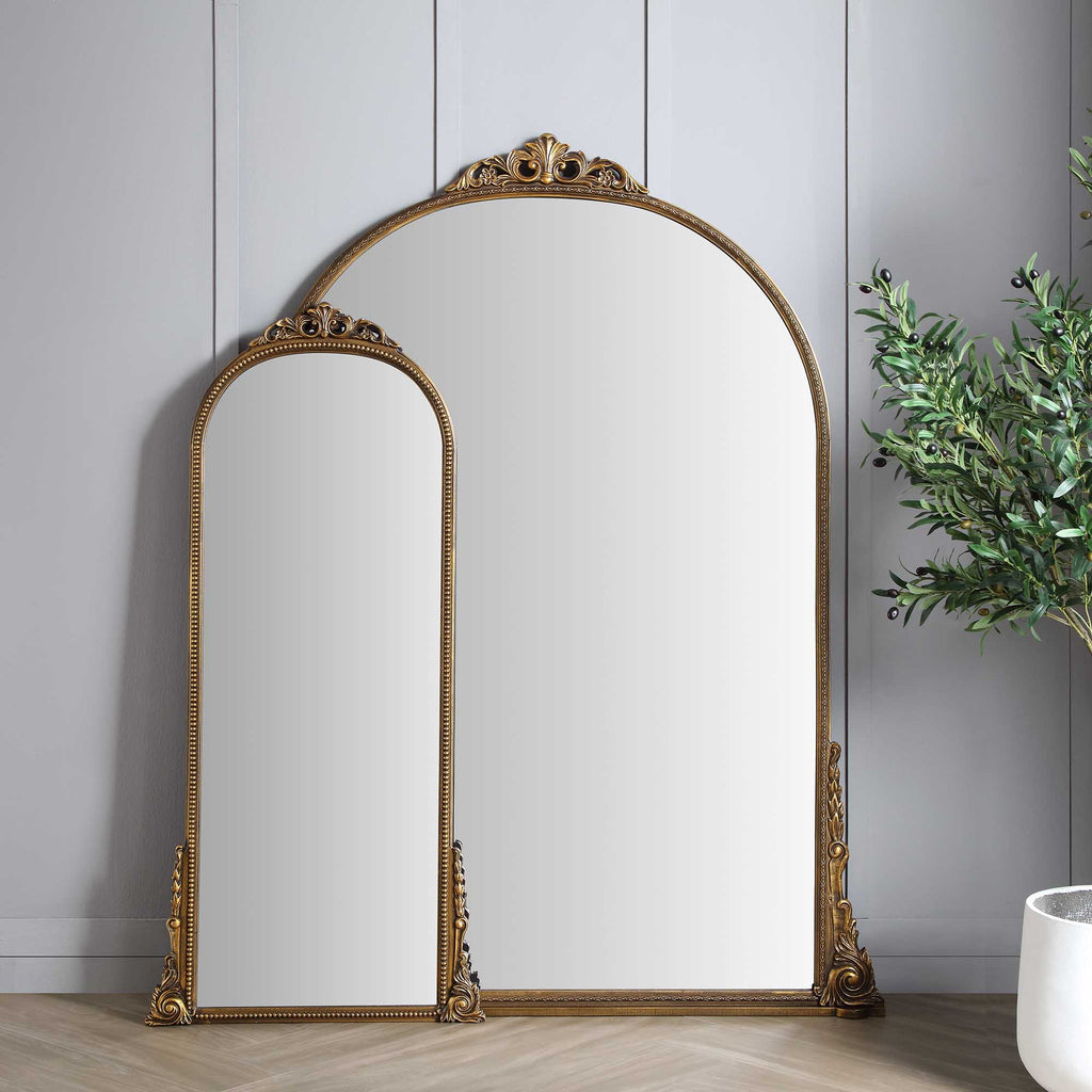 Mirabel Full Length Mirror 150 x 70 cm, Antique Gold Effect | daals