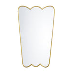 Berkeley Scalloped Edge Wall Mirror, Gold Effect | daals