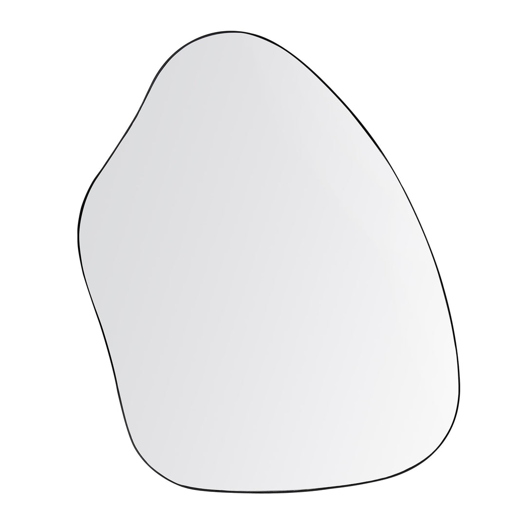 Pavia Irregular Shaped Extra Large Full Length Mirror 160 x 115 cm, Bl ...