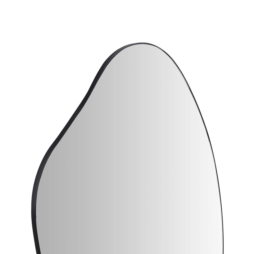Pavia Irregular Shaped Extra Large Full Length Mirror 160 x 115 cm, Bl ...