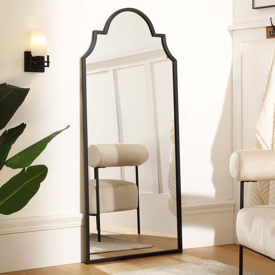 Essa Moroccan Style Full Length Mirror 160 x 70 cm, Black | daals