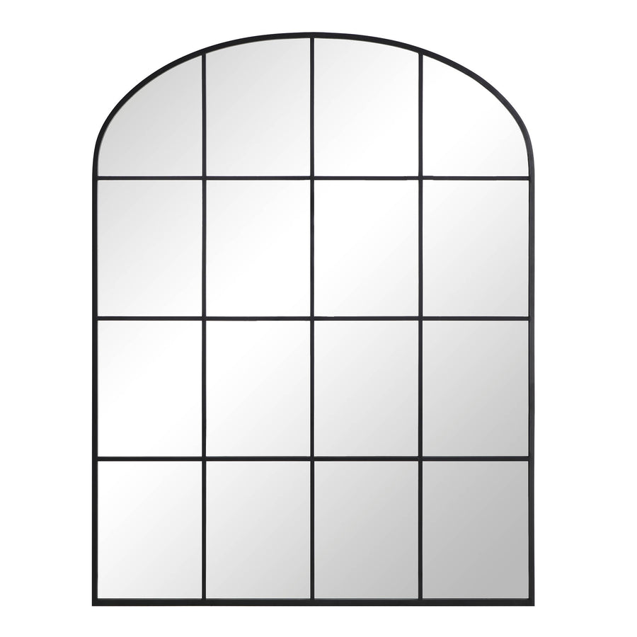 Portobello Arched Full Length Metal Frame Window Mirror 180 x 140 cm ...