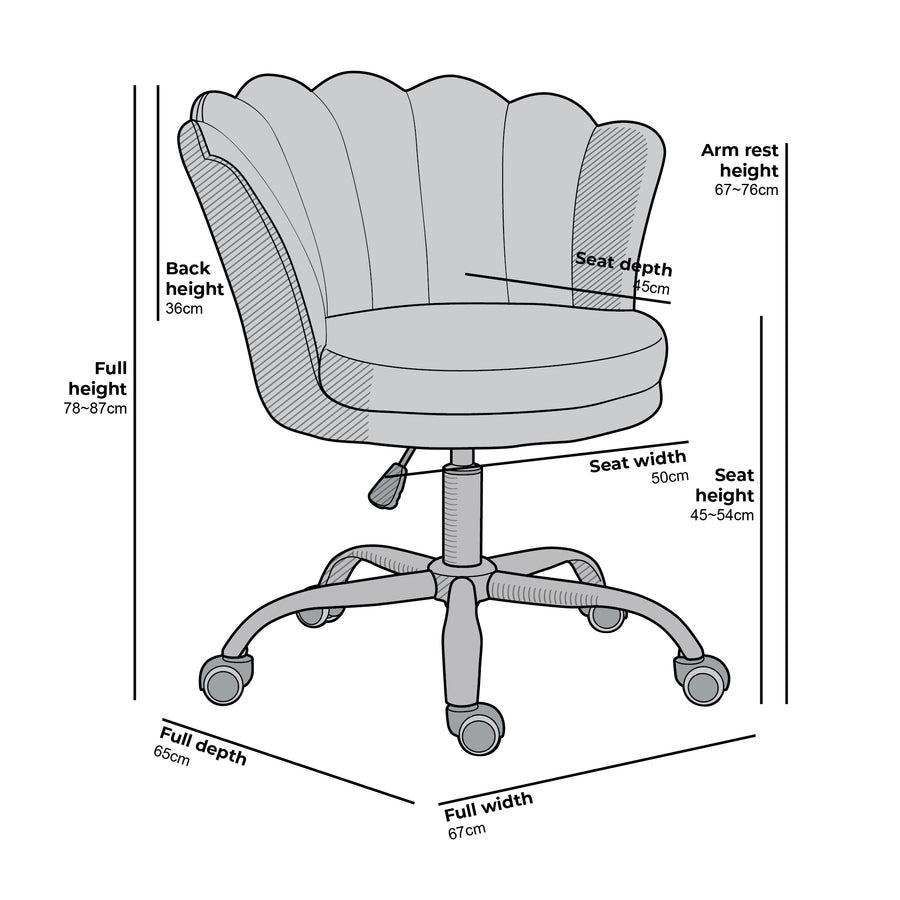 Hepburn Scalloped Swivel Chair (Ecru Boucle) | daals
