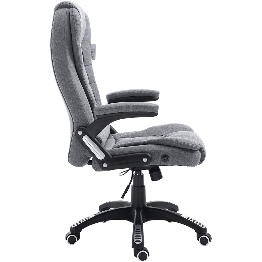 Executive Recline Extra Padded Office Chair Standard, MO17 Grey Fabric ...