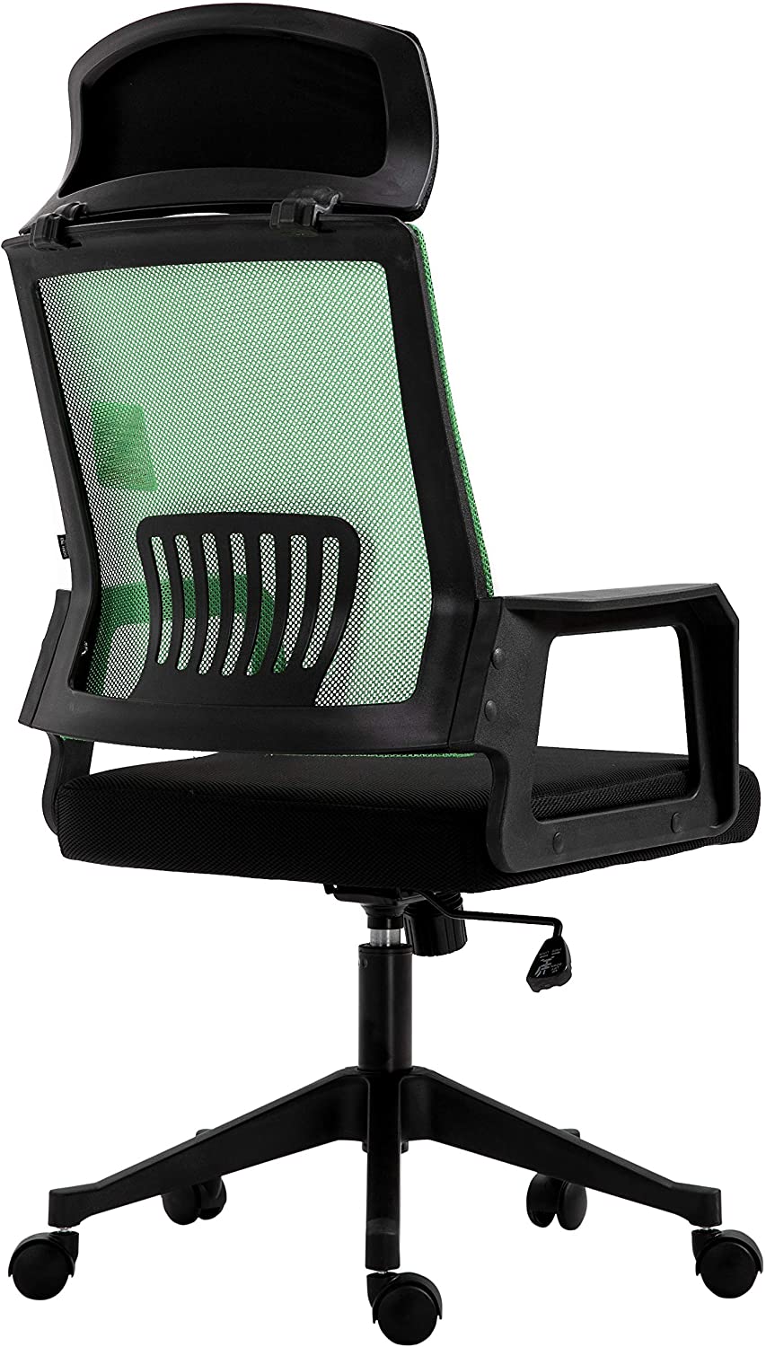 Beni Mesh Office Chair with Headrest in Green | daals