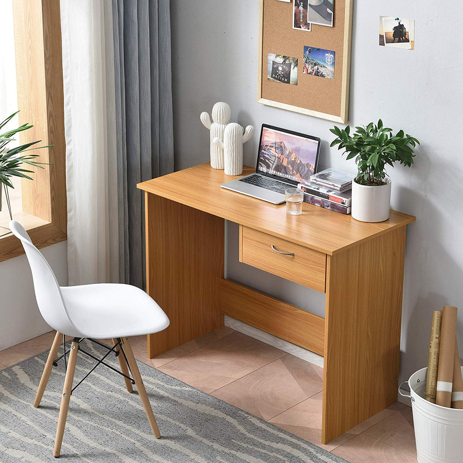 Cherry Tree Furniture MERV Computer Desk Home Office Desk with Drawer ...