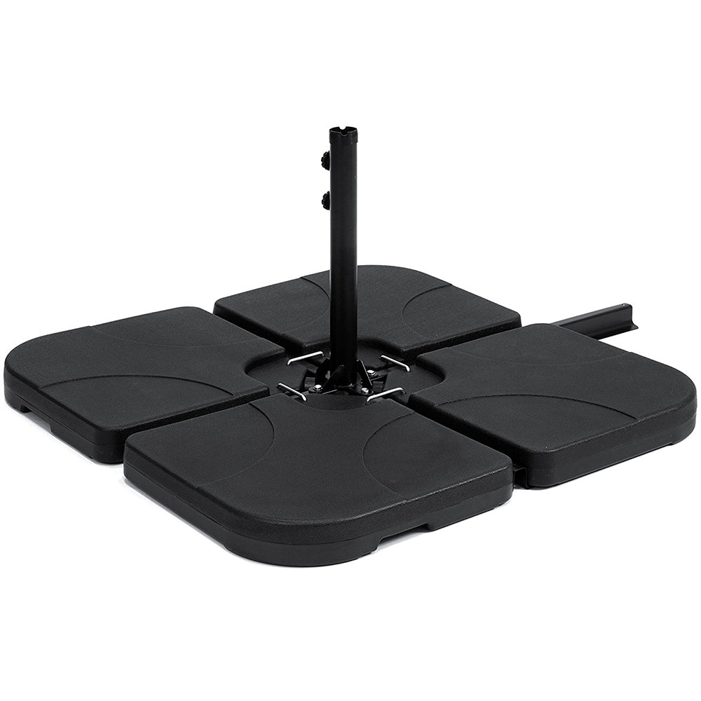 Pack of 4 Square Sand/Water Fillable Parasol Base Weights | daals