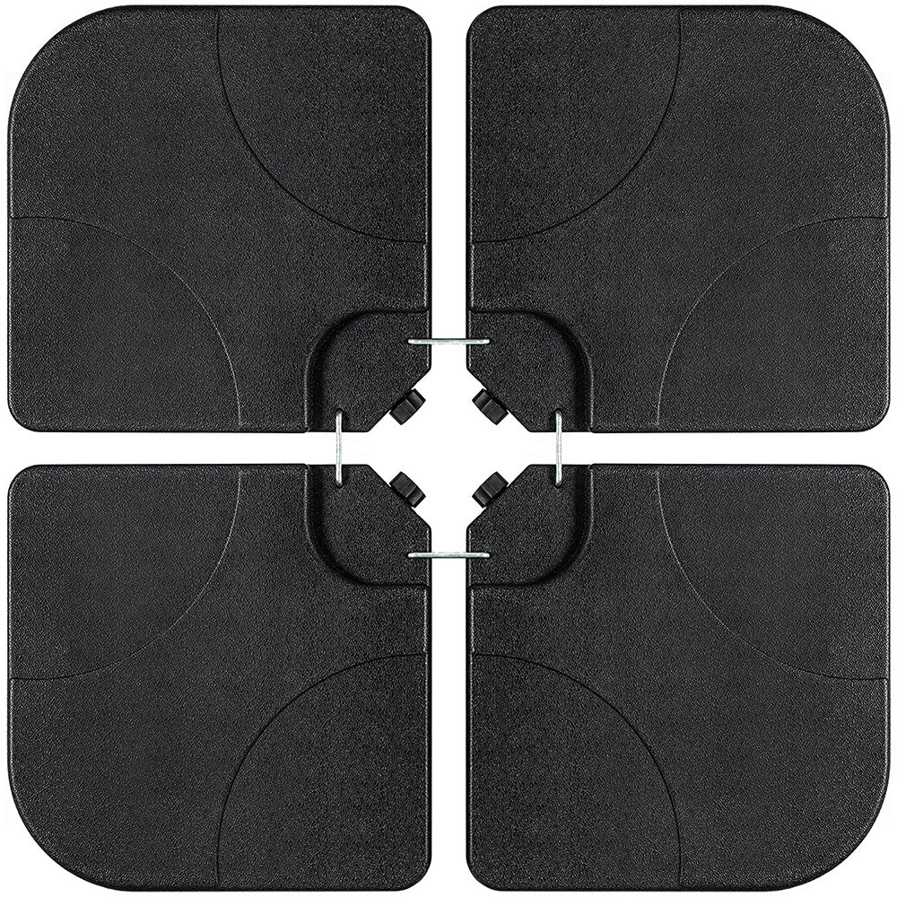 Pack of 4 Square Sand/Water Fillable Parasol Base Weights | daals