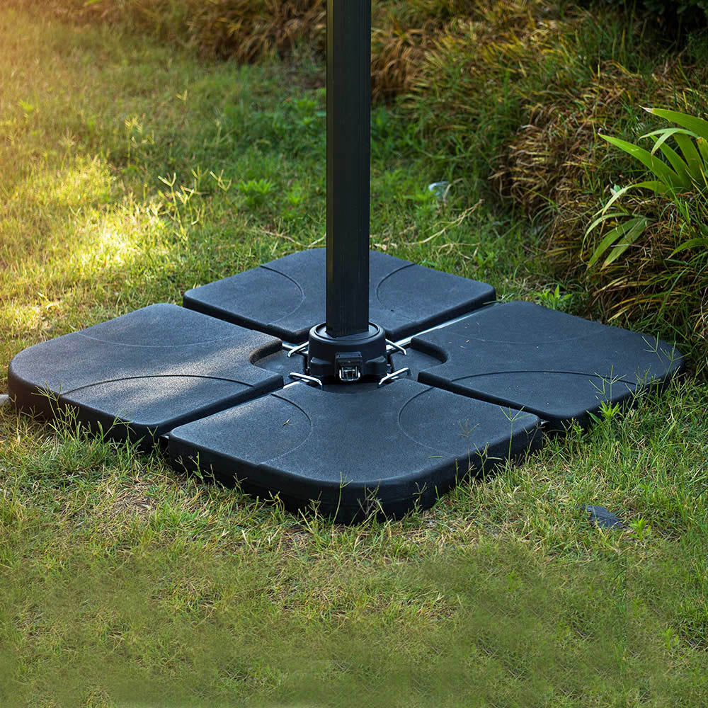 Pack of 4 Square Sand/Water Fillable Parasol Base Weights | daals