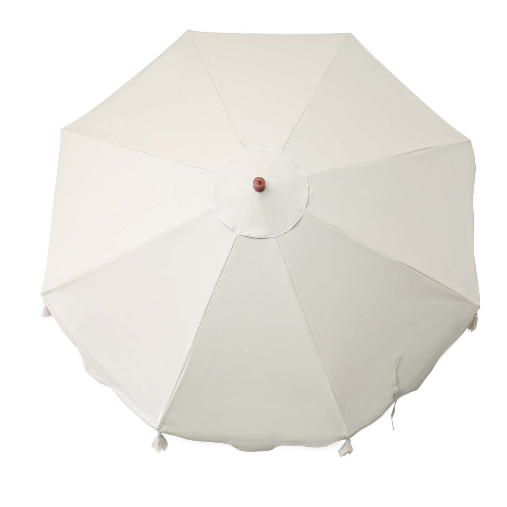 Blue Flower 2.6M Octagonal Tassel Parasol with Aluminium Tilt | daals