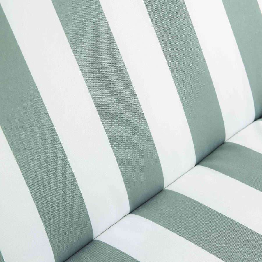 Champneys Outdoor Reclining Swing with Canopy, Sage Green Striped | daals