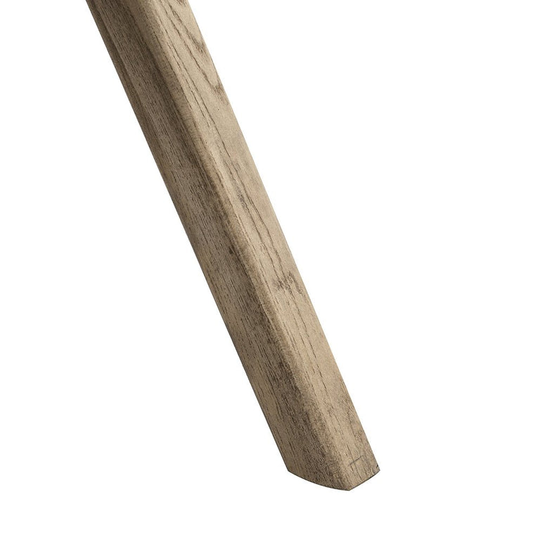 Bordon Natural Cane Rattan Folding Chair with Grey Upholstered Seat | daals